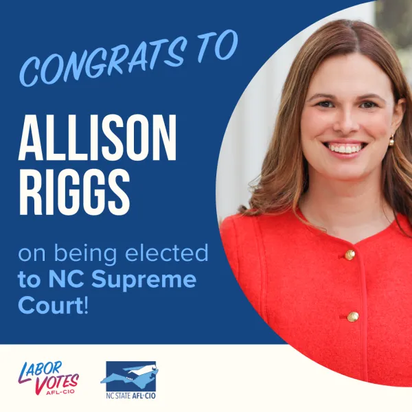 Congrats to Justice Allison Riggs on Winning NC Supreme Court Election! | North Carolina State ...
